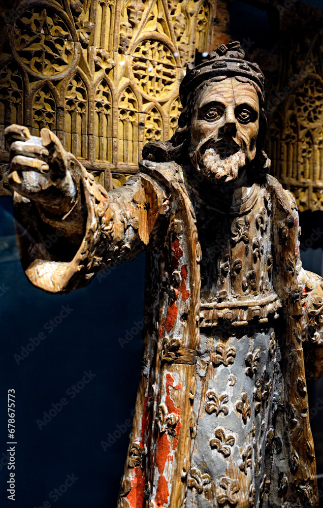 Reykjavik, Iceland, Europe - Wooden Statue of St. Olav from Kálfafell ...