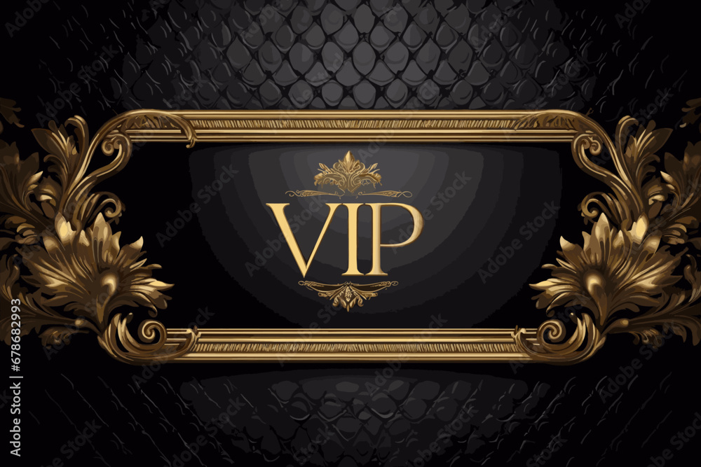 Luxury VIP Business Card. Elegant black and gold design template for ...