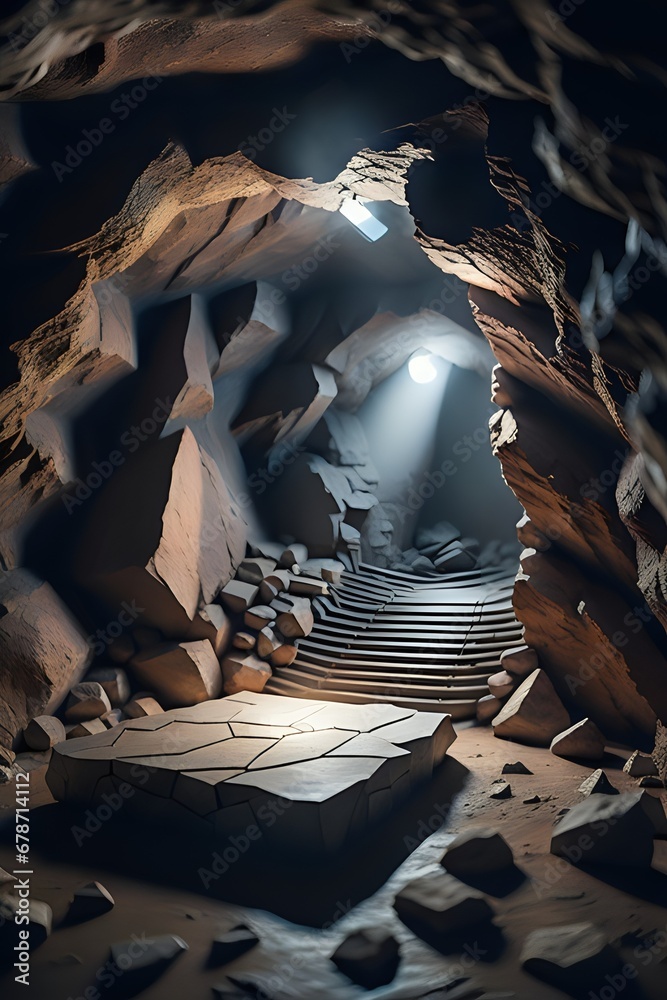 Product Podium Display Stone Platform Template cave Background for ...