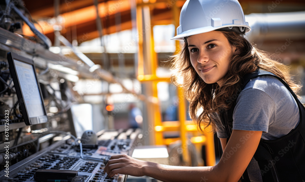 Energy Auditor captured during a detailed audit of building systems for ...