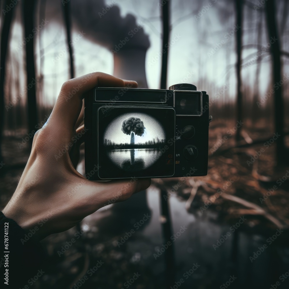 Radioactive background Save Planet. environmental problems background ...