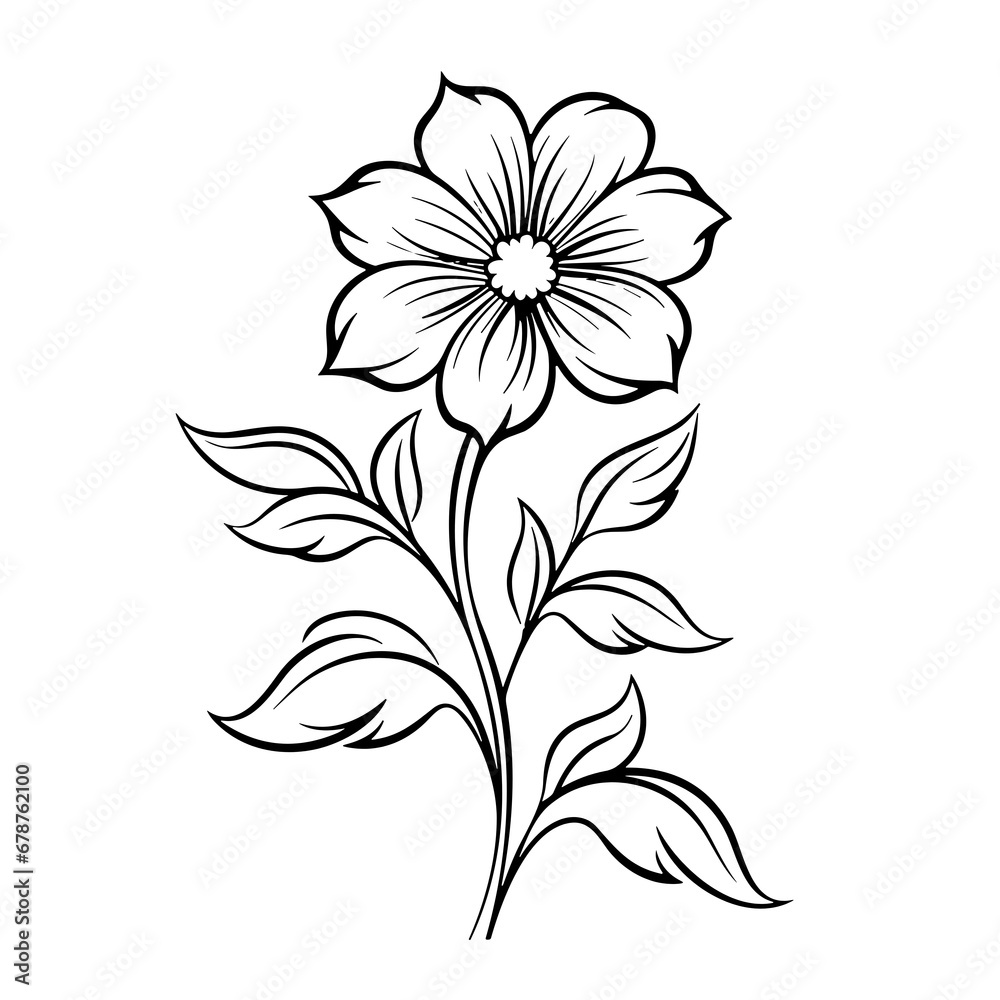 line drawing, line art png, line art prints, spring clipart, line art ...
