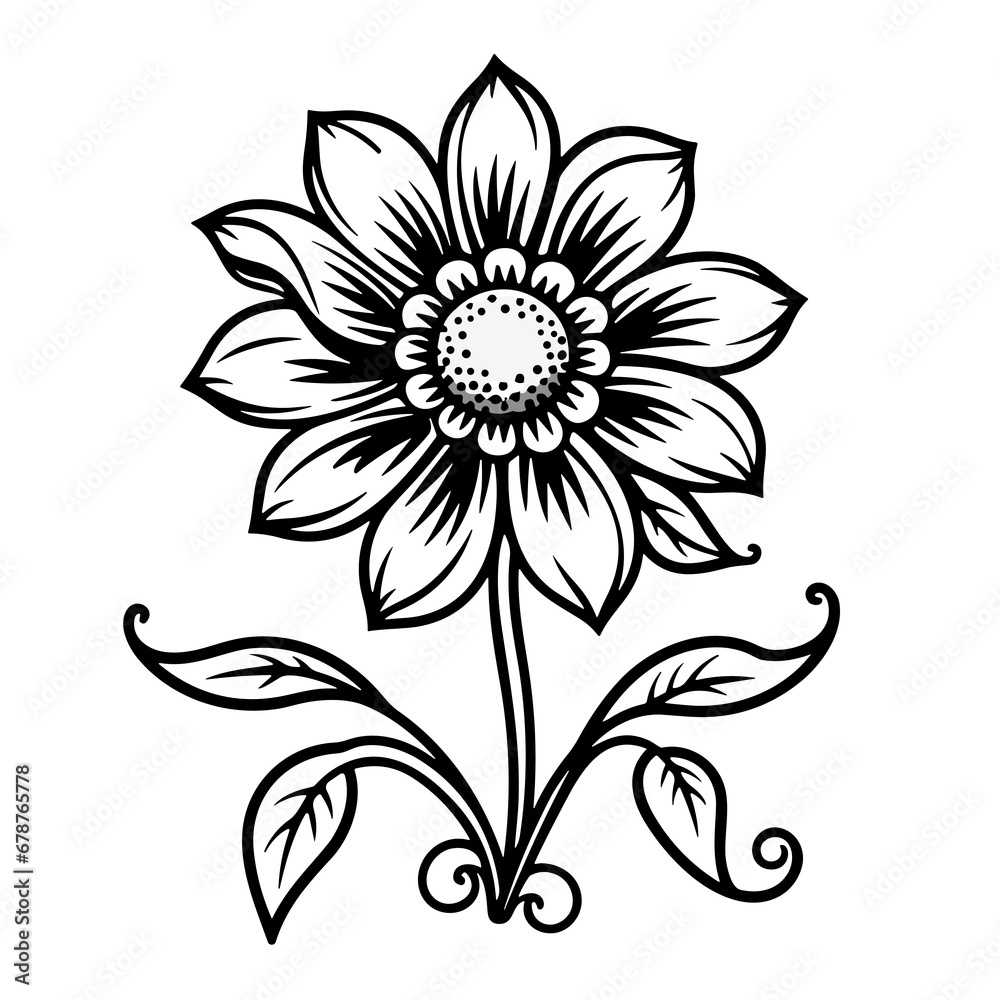 line drawing, line art png, line art prints, spring clipart, line art ...