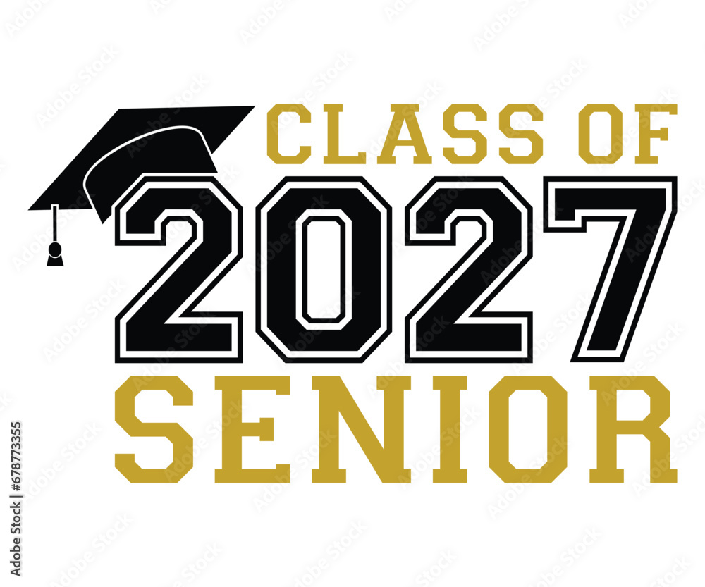 Class Of 2027 Senior T-shirt, Senior Class T-shirt, Graduate Shirt ...