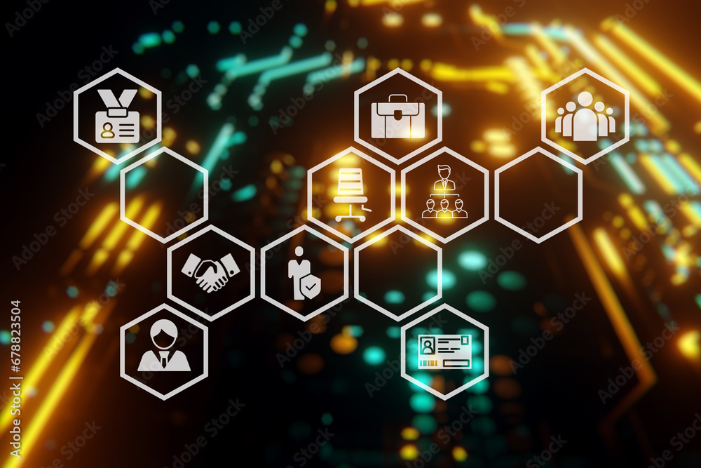 Concept Big Data Processing Center Cloud Database Server Energy Station Future Data