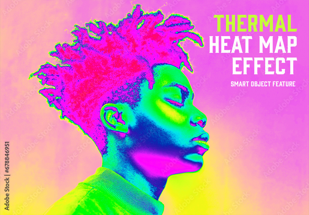 Thermal Heat Map Effect Stock Template | Adobe Stock