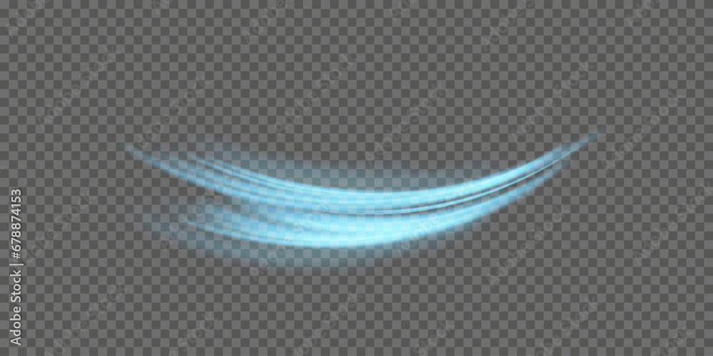 Luminous blue lines png of speed. Format PNG. Light glowing effect png ...