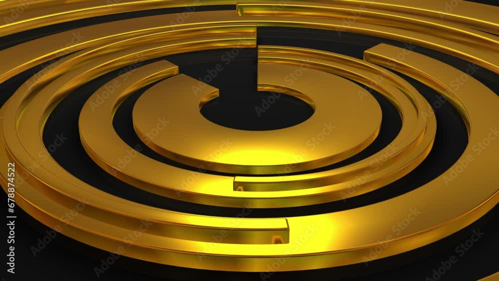 This stock motion graphic video of 4K Gold Background with gentle ...