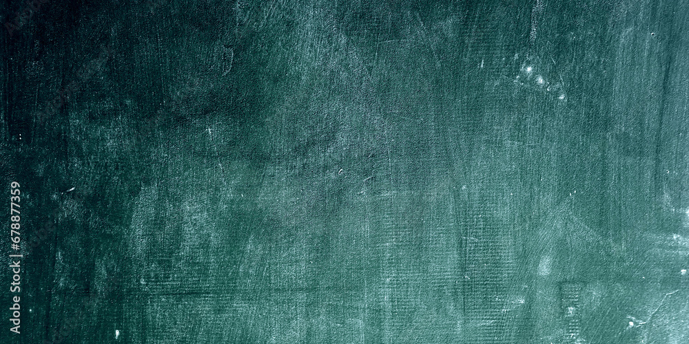 background with space for text, old tattered green wall with peeling ...