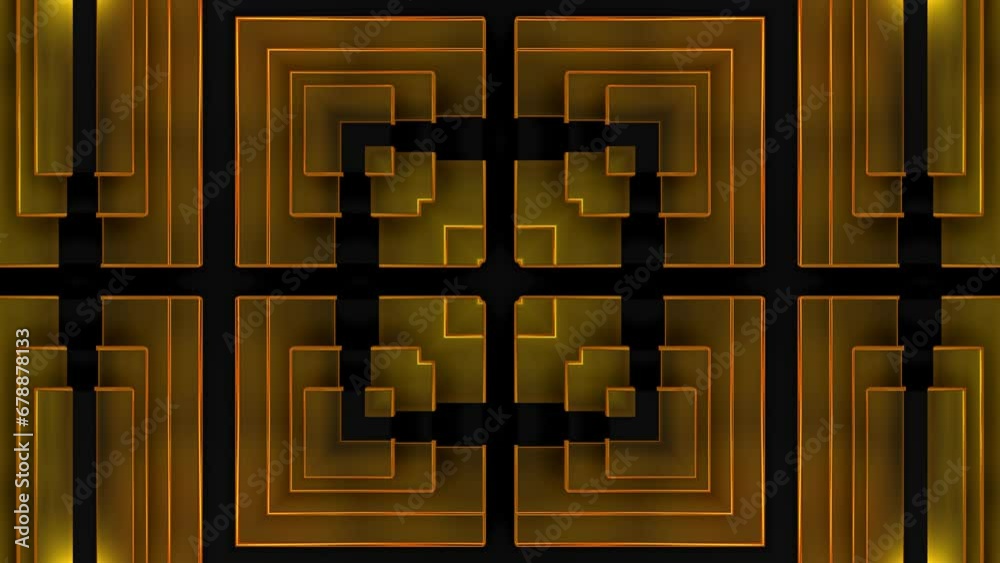 This stock motion graphic video of 4K Gold Background with gentle ...