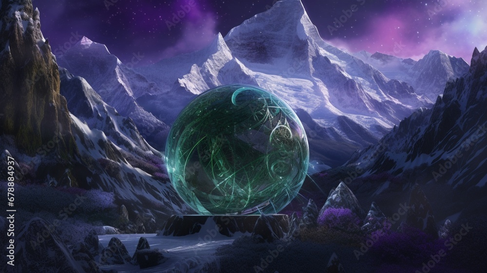 Orb floating in an eternal bliss void containing Ai generated Clipart ...