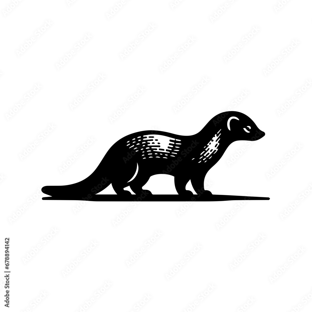 Mongoose Vector Logo Art Stock Vector | Adobe Stock