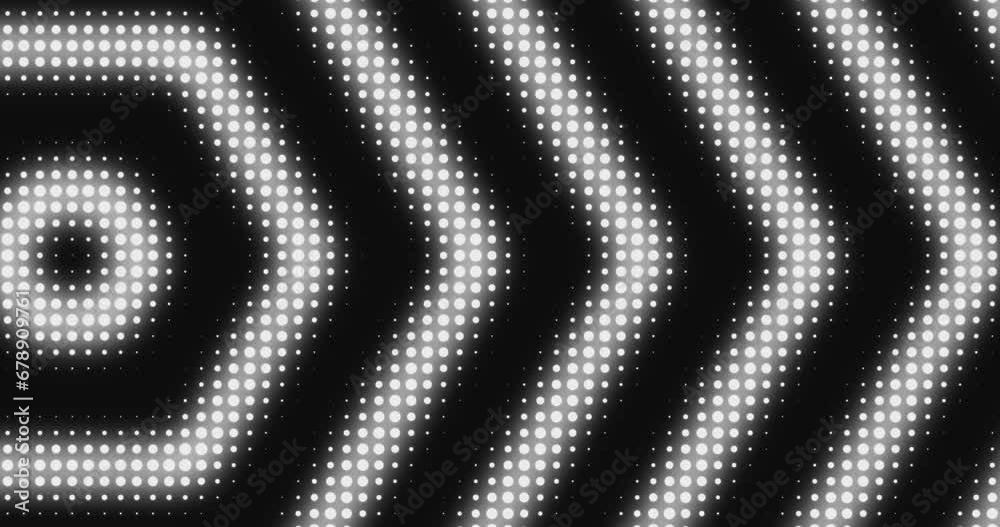 Animated arrow Radio pulse wave small dots pattern. Animated arrow ...