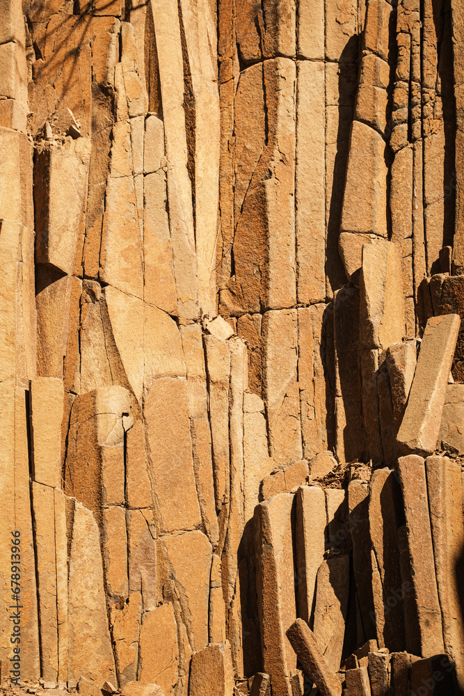 Rock formations at Organ Pipes, near Twyfelfontein, Kunene, Namibia ...