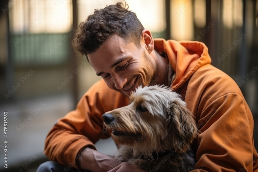 Inmates involved in animal-assisted therapy, caring for and bonding ...