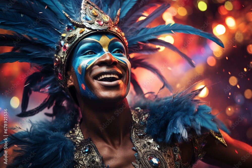 Dynamic Carnival Float: A lifelike photo capturing the vibrant spirit ...
