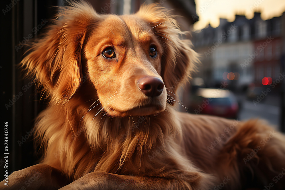 Dog Portrait, Showcasing the amiable personality of a furry companion ...