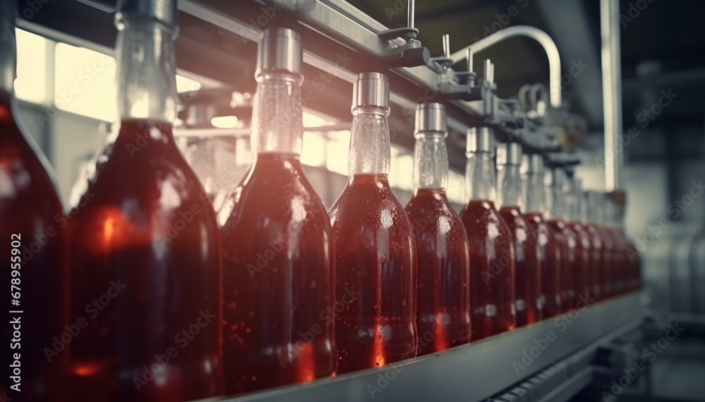 Soft Drink Manufacturing Plant, Makes carbonated soft drinks Stock ...