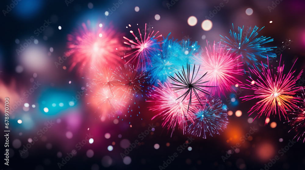 fireworks in the sky HD 8K wallpaper Stock Photographic Image Stock ...