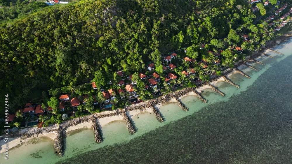 Coastal Strengthening In Koh Samui; Rock Sediments Protecting ...
