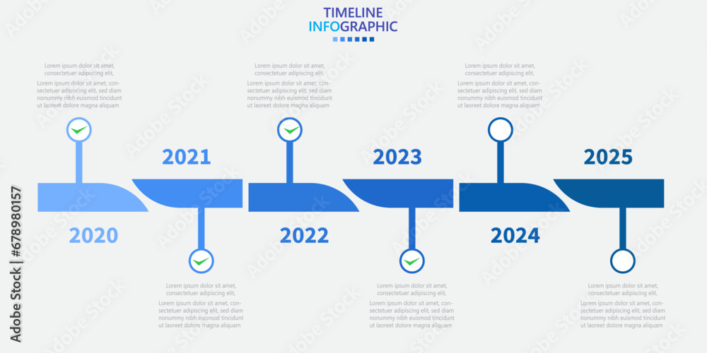 Infographic template for business. Modern Timeline diagram calendar ...