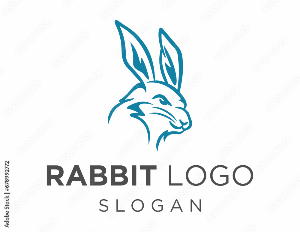 Logo about Rabbit created using the CorelDraw application. on a white ...