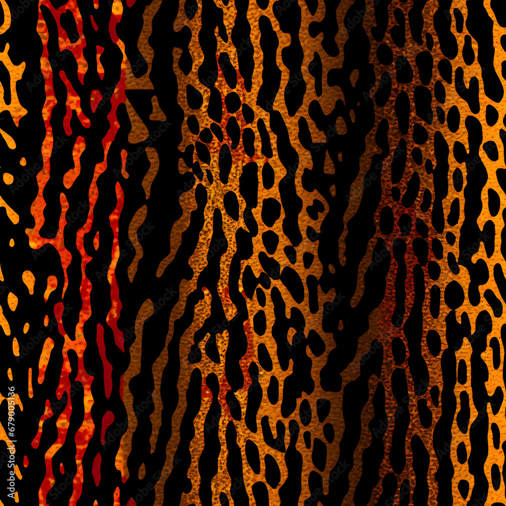 The image you sent shows a close-up of a leopard print on a black ...