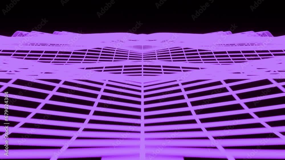 synthwave purple wireframe net on black background Futurism Background ...