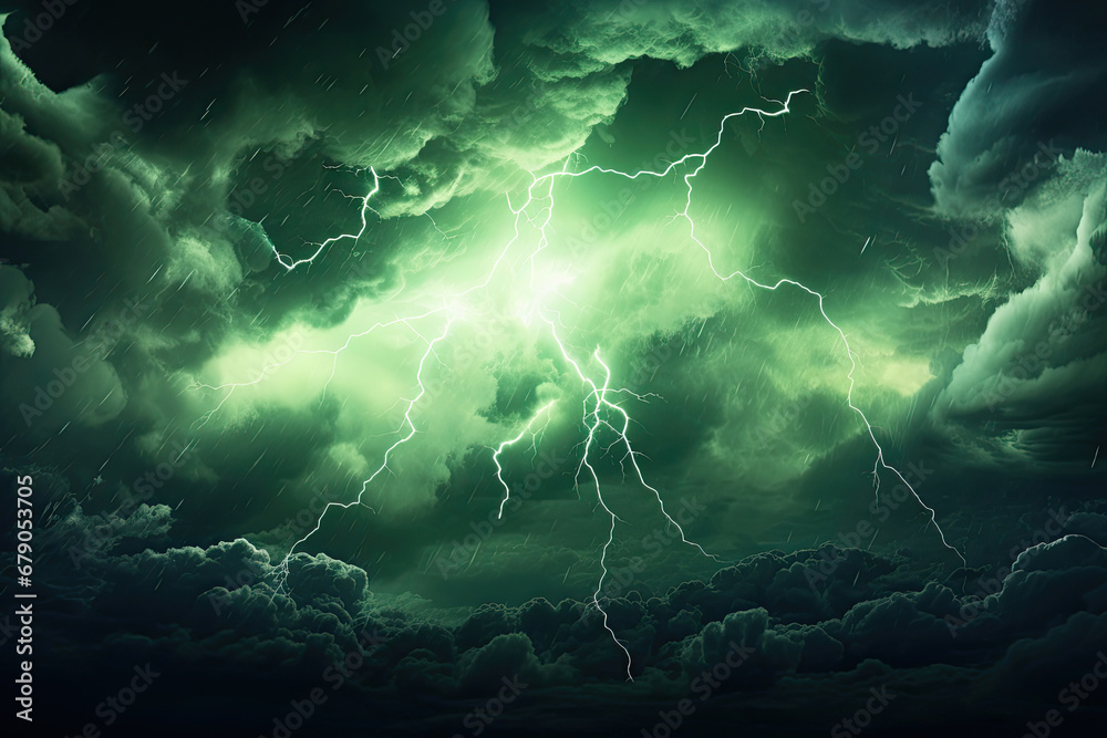 Mint night sky with clouds. Storm, wind, rain. Dramatic dark skies ...