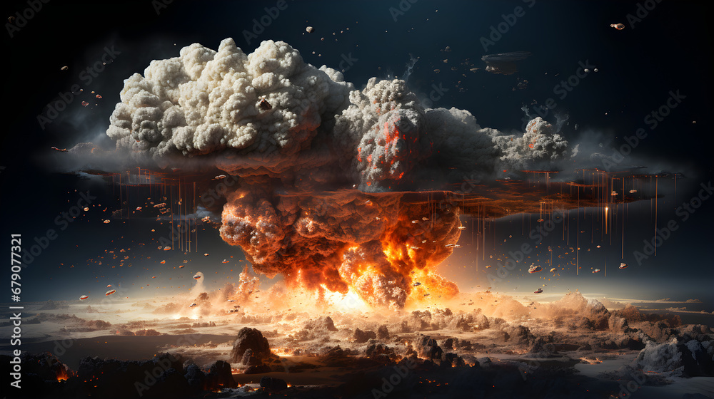 A global-scale nuclear power plant explosion with a massive radioactive ...