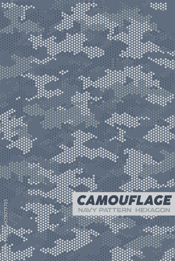army navy camouflage pattern design modern hexagon digital background ...