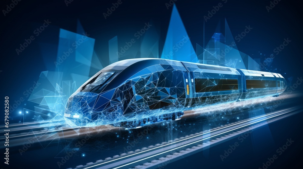 Future logistics, transport concept. Abstract vector in futuristic ...