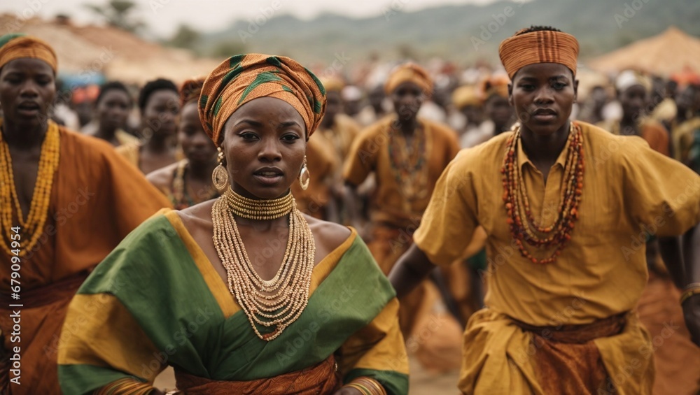Embracing Roots: A Woman Radiates Cultural Pride in Typical Clothing ...