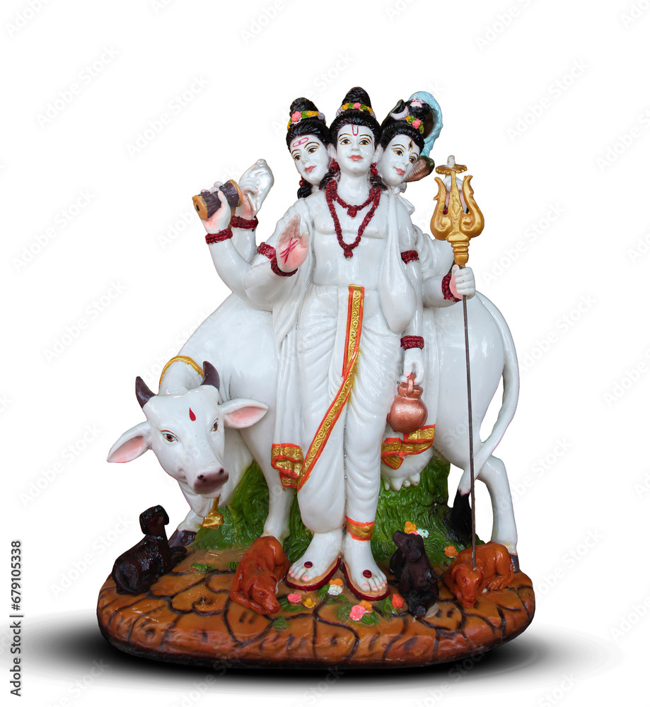 Lord of Shree Gurudev Datta, Also known as Dattatrey, Datta Guru. Stock ...