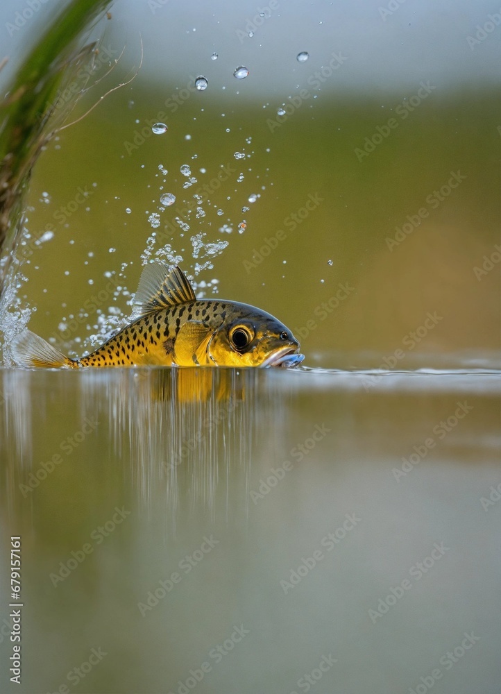 Foto de the drop falls back on the water surface. As it dives below the ...