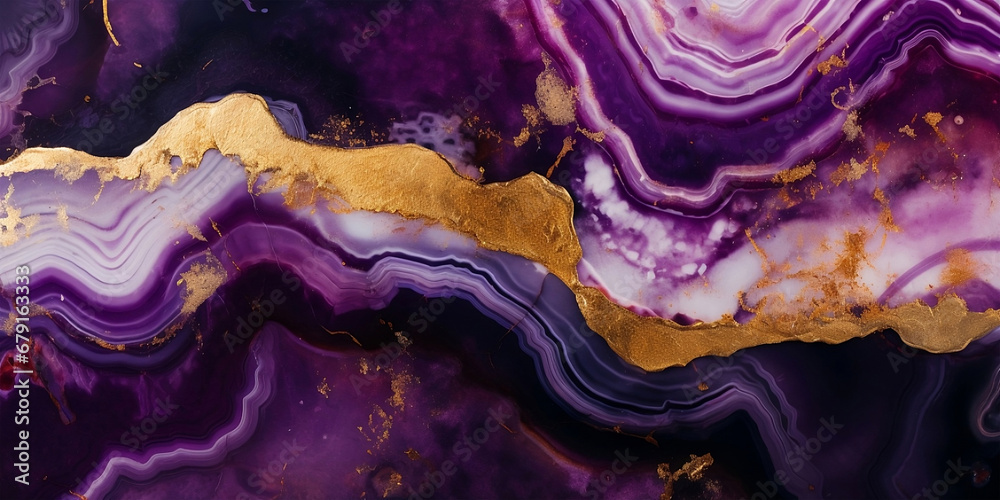 Marble with gilding. Abstract Marble artwork mixed with buzzy geometric ...