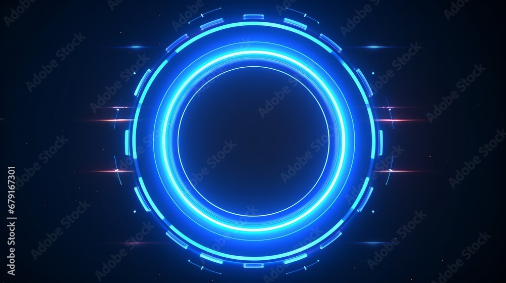Abstract neon background, blue spectrum looped animation, electric ...