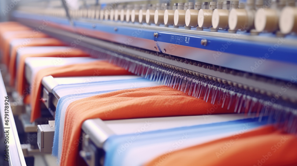 Fabric production, weaving factory, sewing automation, fabric and ...