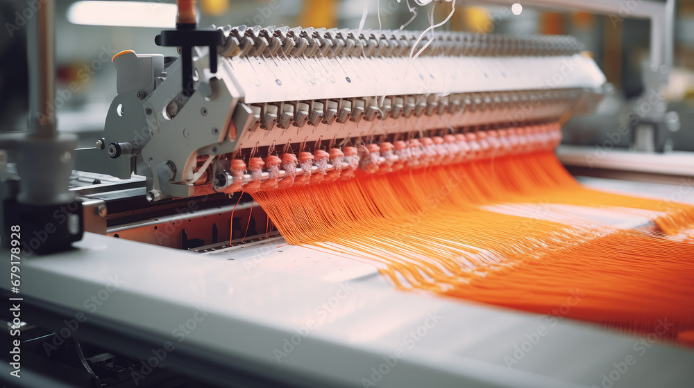 Fabric production, weaving factory, sewing automation, fabric and ...