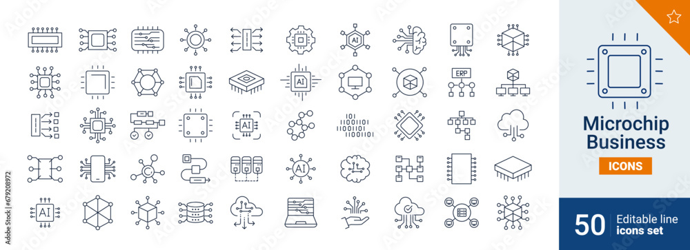 Microship icons Pixel perfect. Setup ,computer ,system,... Stock Vector ...
