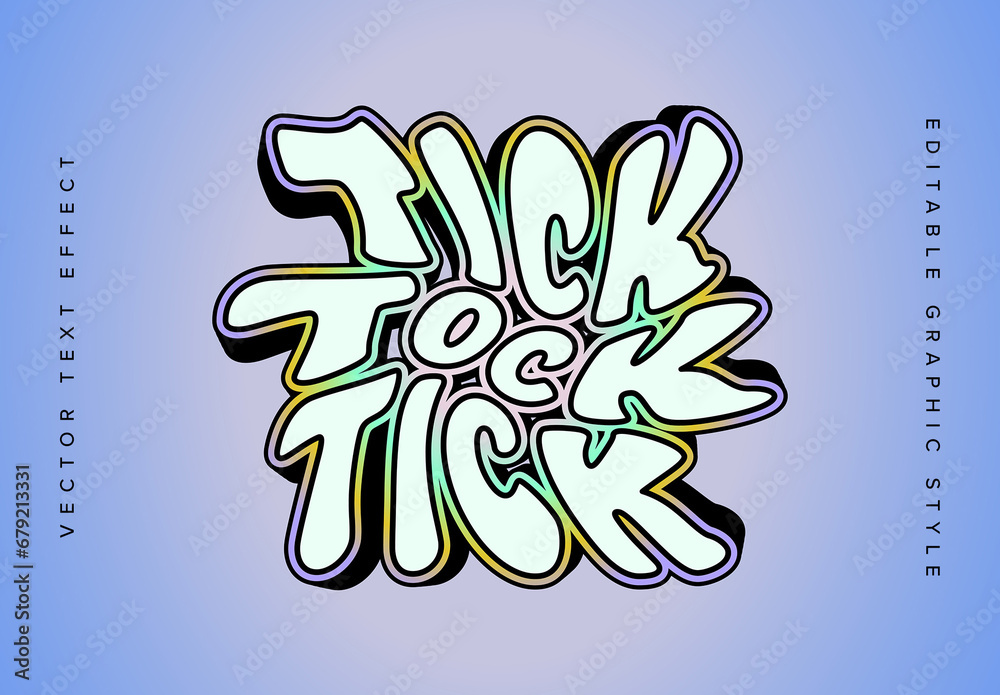 Bold Twisted Swirl Text Effect Mockup Stock Template | Adobe Stock