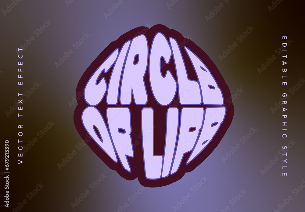 Warped Text Effect Mockup Stock Template | Adobe Stock