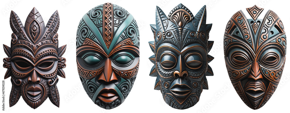 Traditional African masks of the culture and religion of African ...