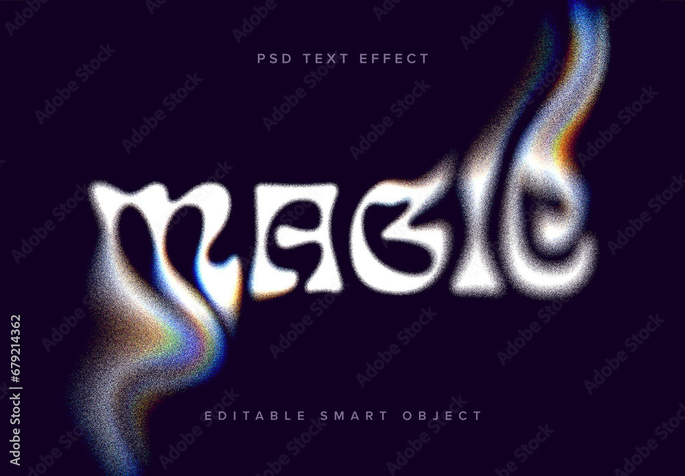 Dissolving Text Effect Mockup Stock Template | Adobe Stock