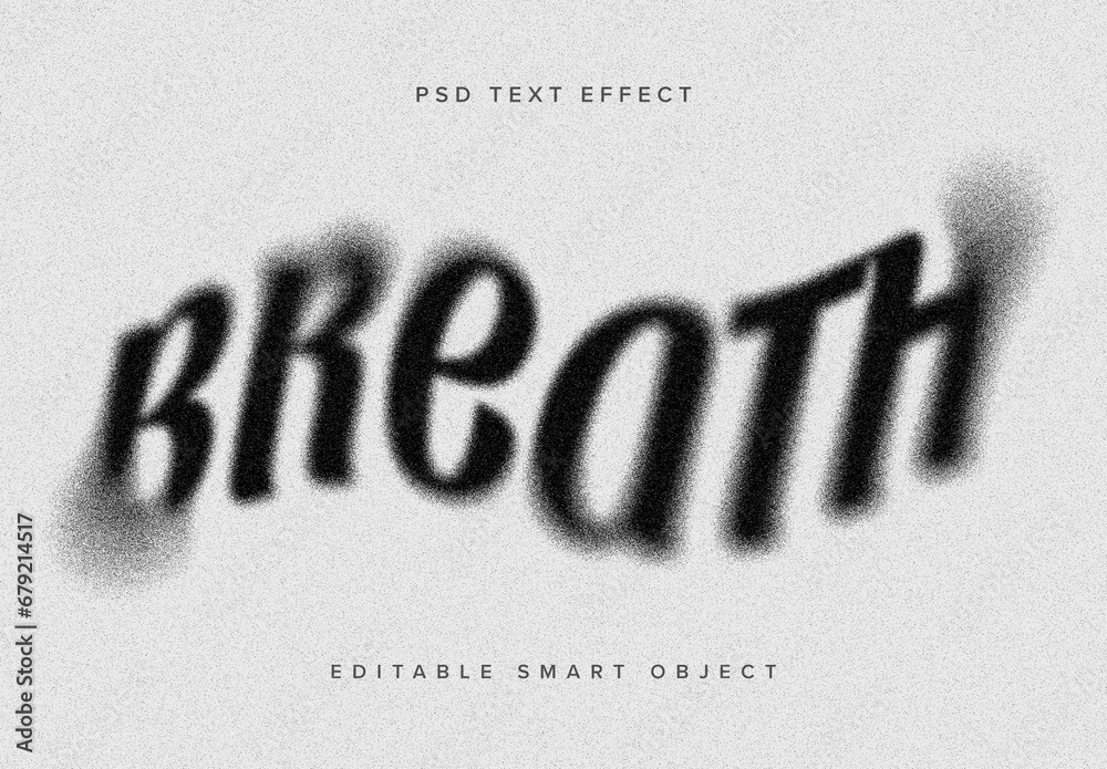 Grunge Dissolving Text Effect Mockup Stock Template | Adobe Stock