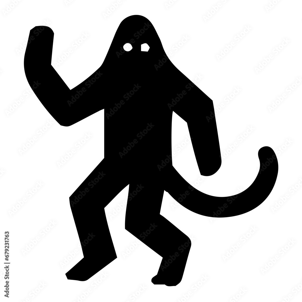 Mysterious Skinwalker Vector Icon - Captivating Mythical Creature ...
