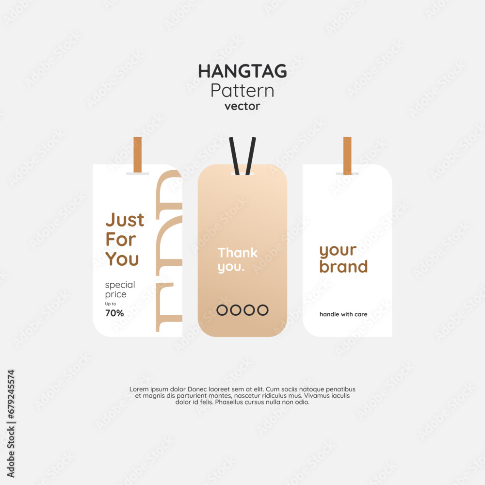 Contemporary patterns for hang tags, labels, price tag, sale tag, gift ...