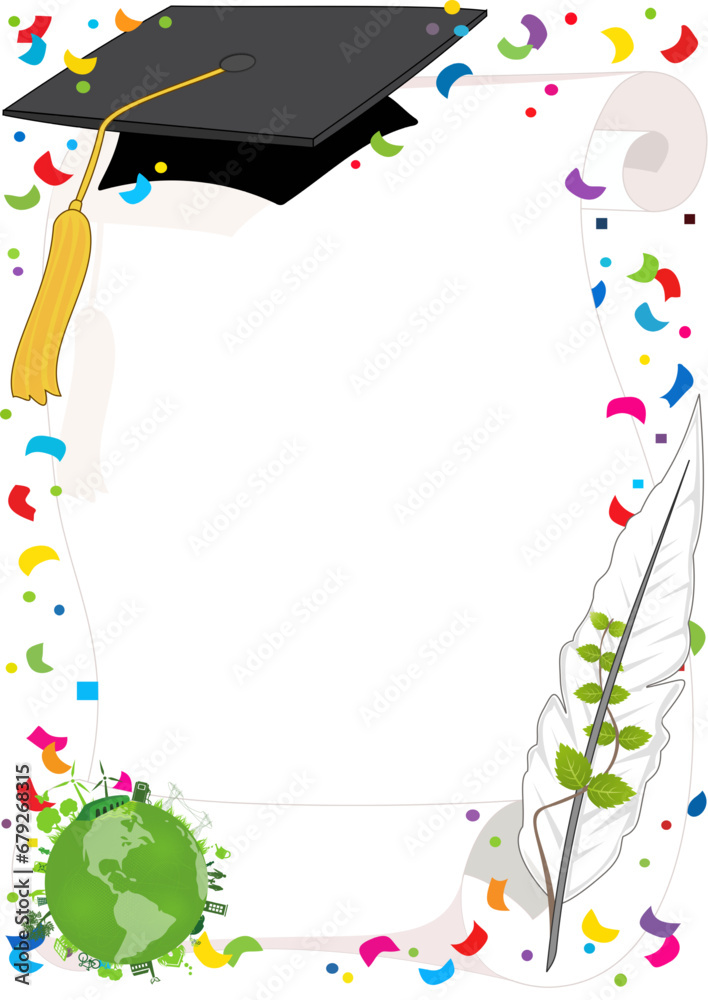 descargar vectores Pergamino de graduación Stock Vector | Adobe Stock