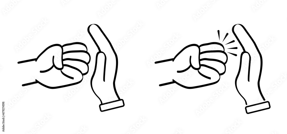 Stop domestic violence or senseless violence. Fist punching or hitting ...
