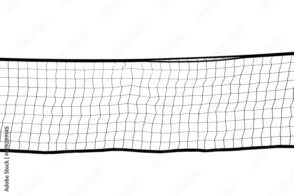 Tennis Net Pattern. Volleyball Texture. Court Net. Isolated on white ...